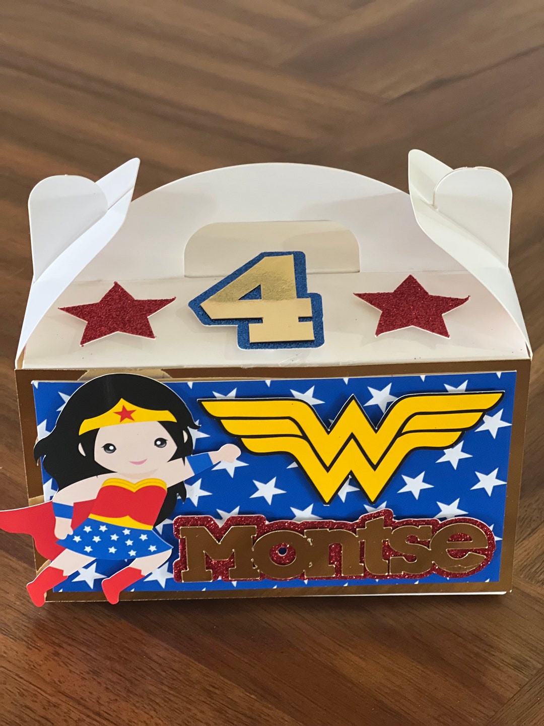 Wonder Woman Gable Boxes Wonder Woman Birthday Wonder Woman Party ...