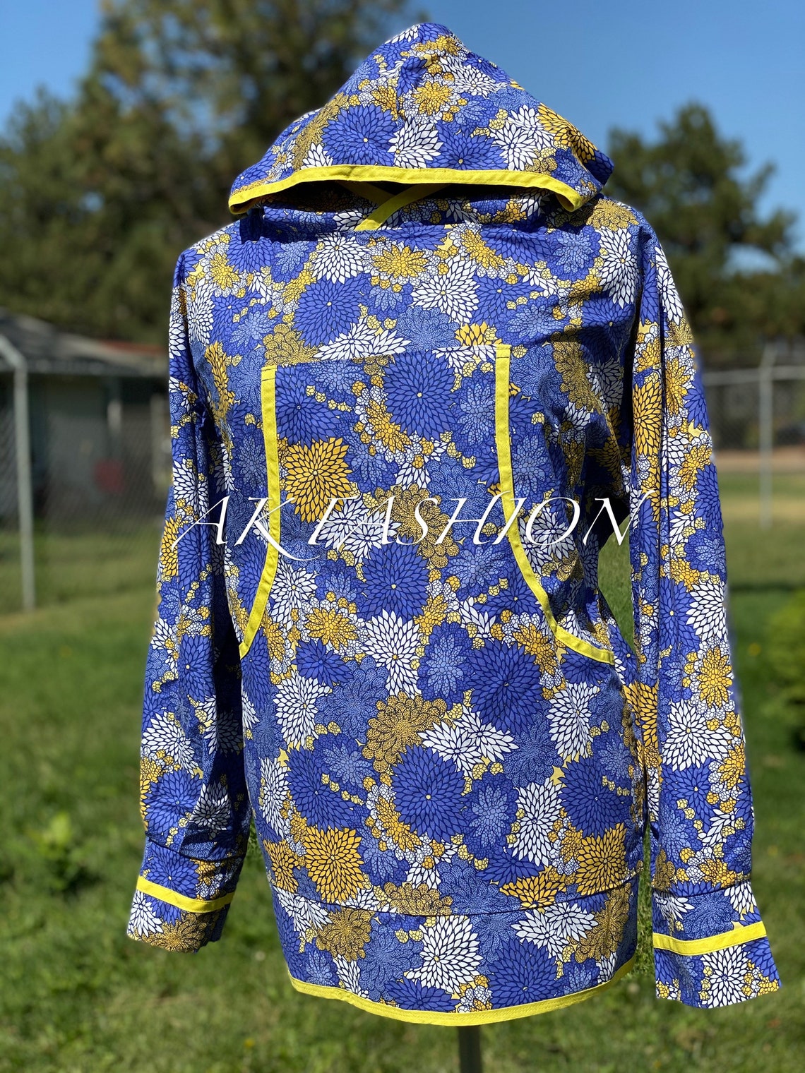 Yellow and Blue Floral Women Kuspuks Adult Kuspuk Alaska | Etsy