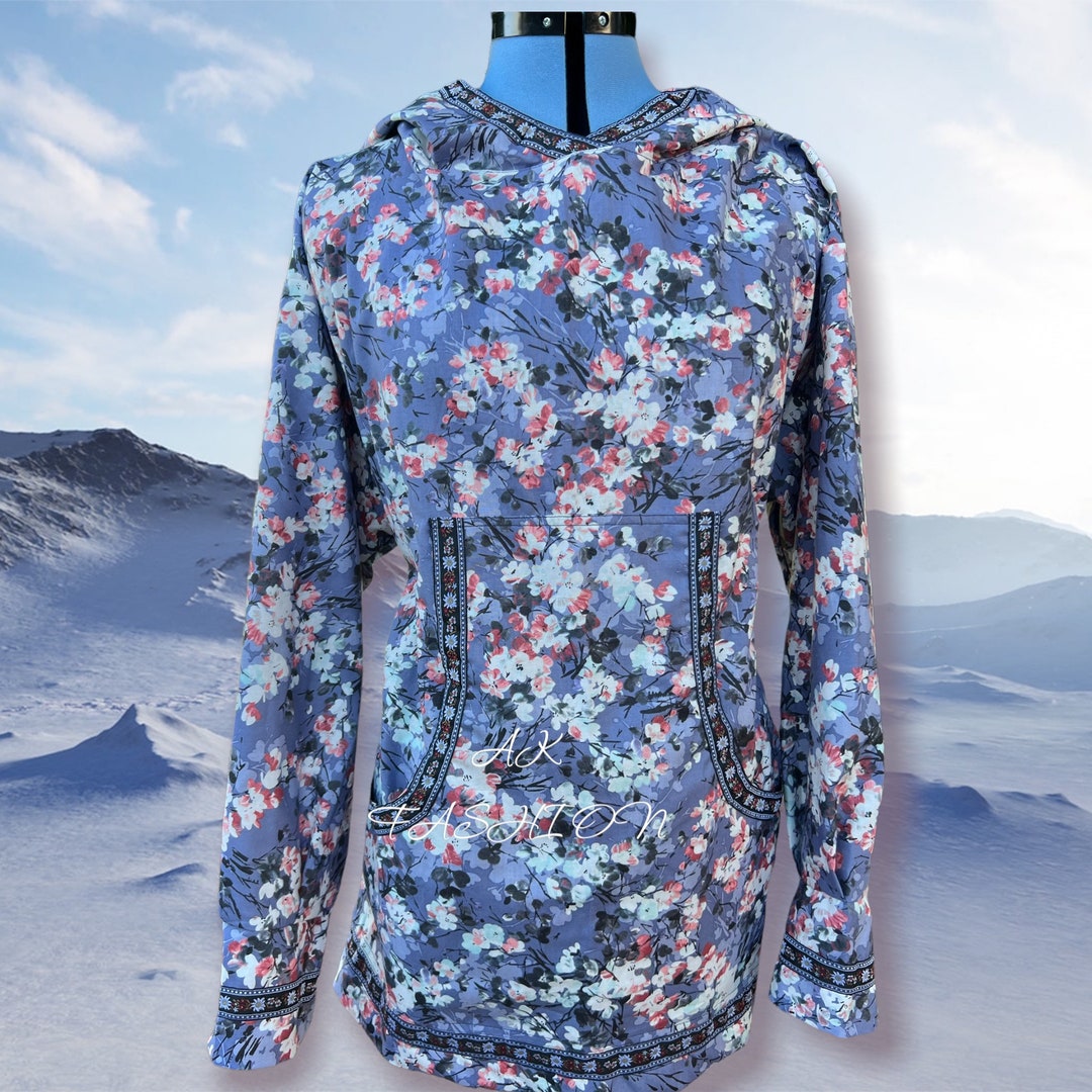 Cherry Blossom Red Kuspuk Women Kuspuk Adult Kuspuk Dress - Etsy