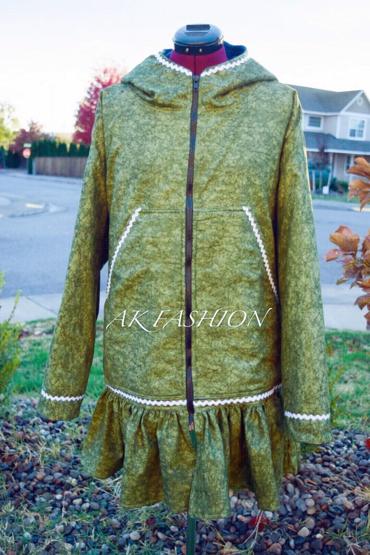 Green Women Kuspuk Adult Kuspuk Simple Kuspuk Distressed Green | Etsy