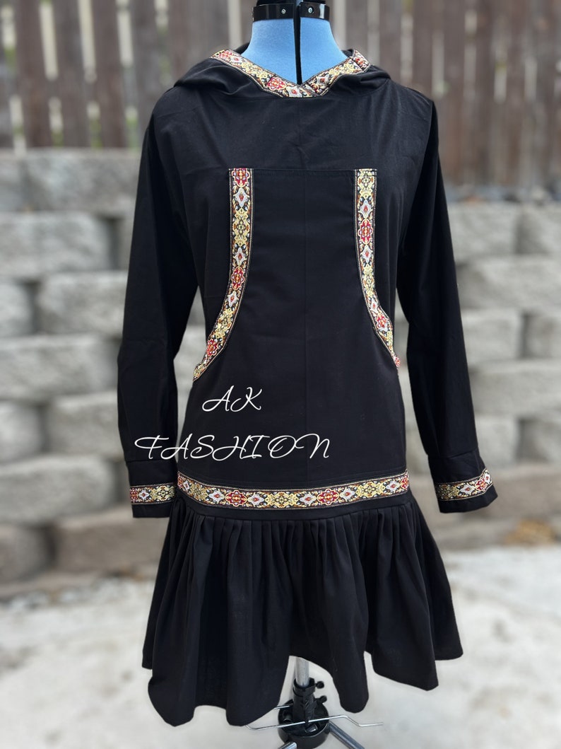 Women Kuspuk Adult Kuspuk Alaska Kuspuk Dress/jacket Black - Etsy