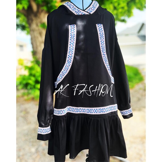 Women Kuspuk Adult Kuspuk Alaska Kuspuk Dress/jacket Black - Etsy