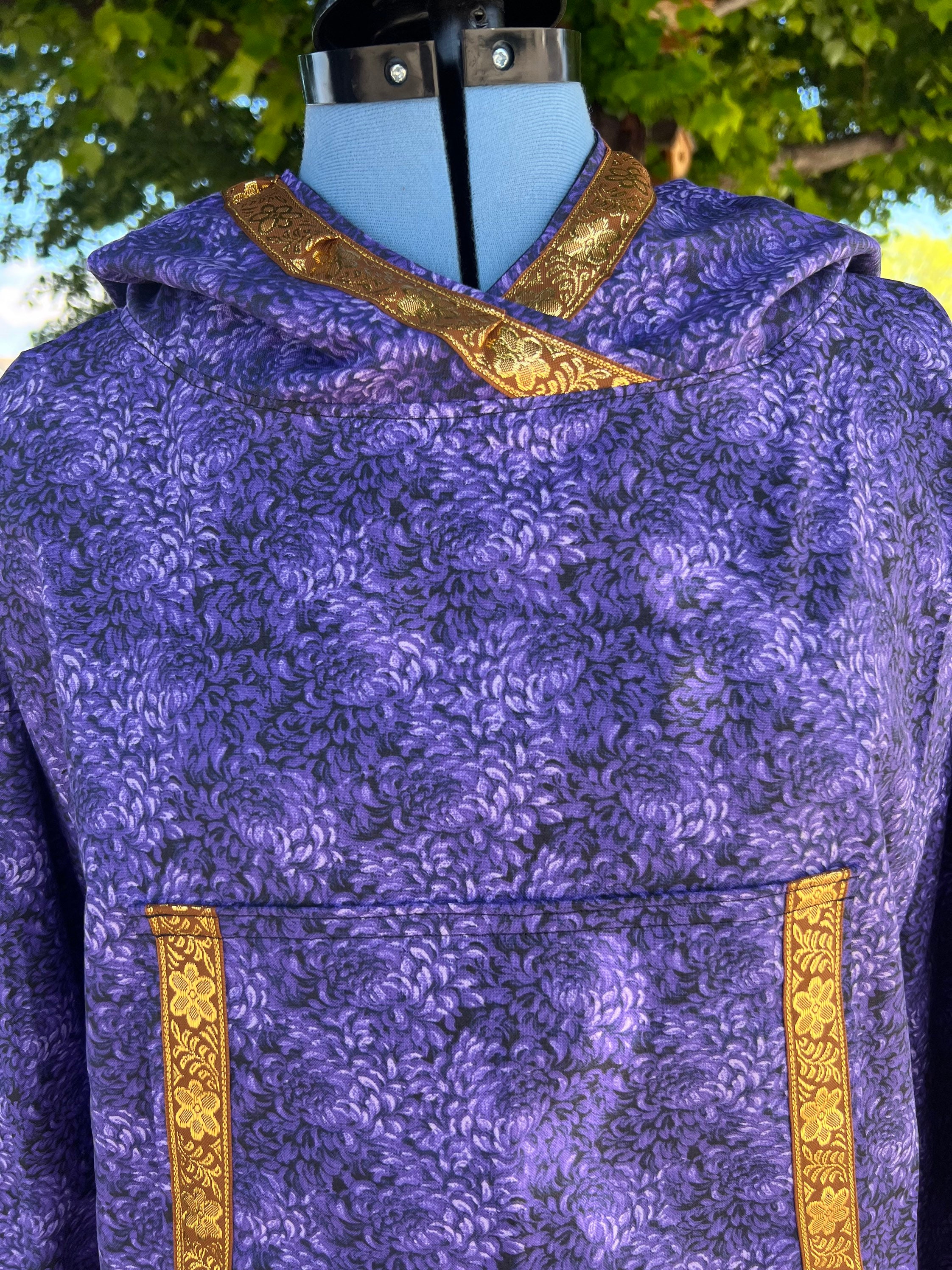 Purple Floral Kuspuk With Gold Adult Kuspuk Alaska Women - Etsy