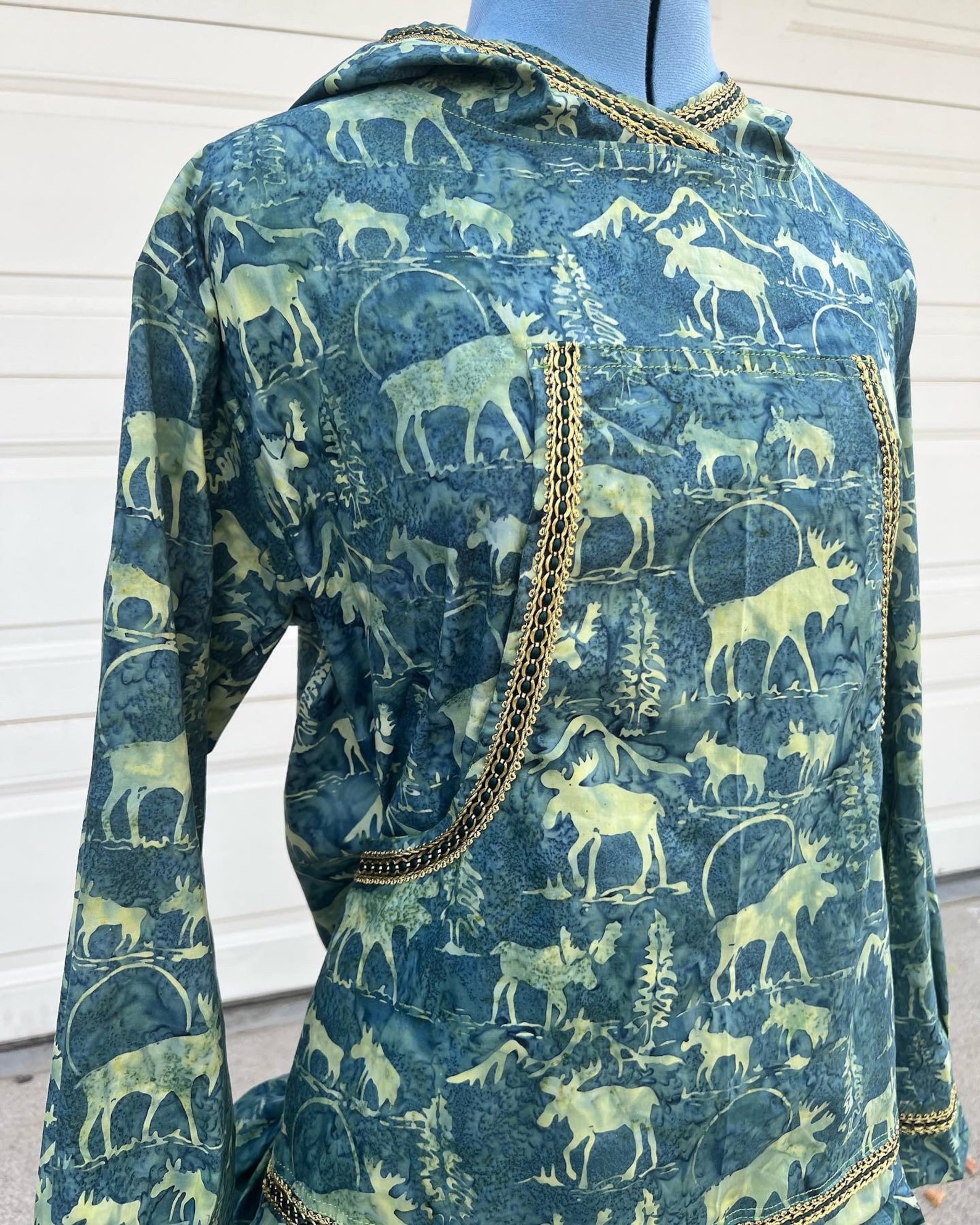 Kuspuk Alaska Kuspuks Adult Kuspuk Qaspeqs Green Moose Kuspuk - Etsy