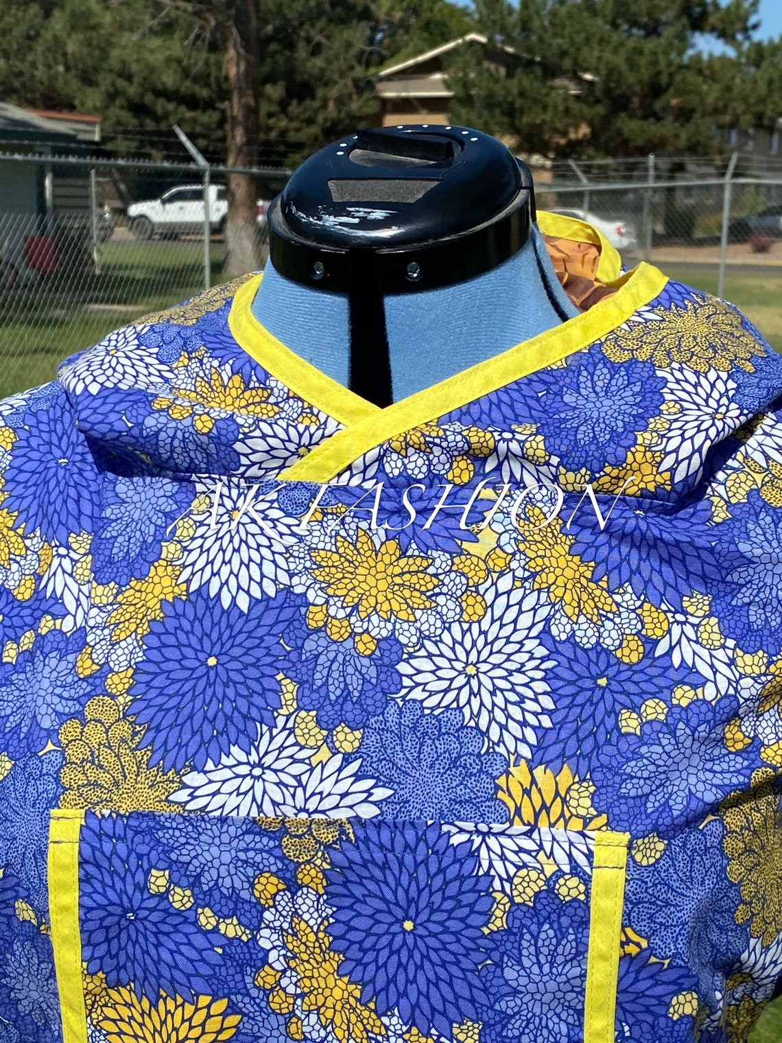 Yellow and Blue Floral Women Kuspuks Adult Kuspuk Alaska | Etsy