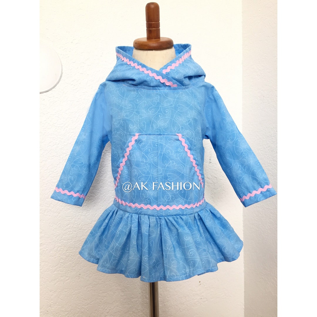 Essentials Swirl Blue Alaska Kuspuk Children's Kuspuk Dress Girl Kuspuk ...