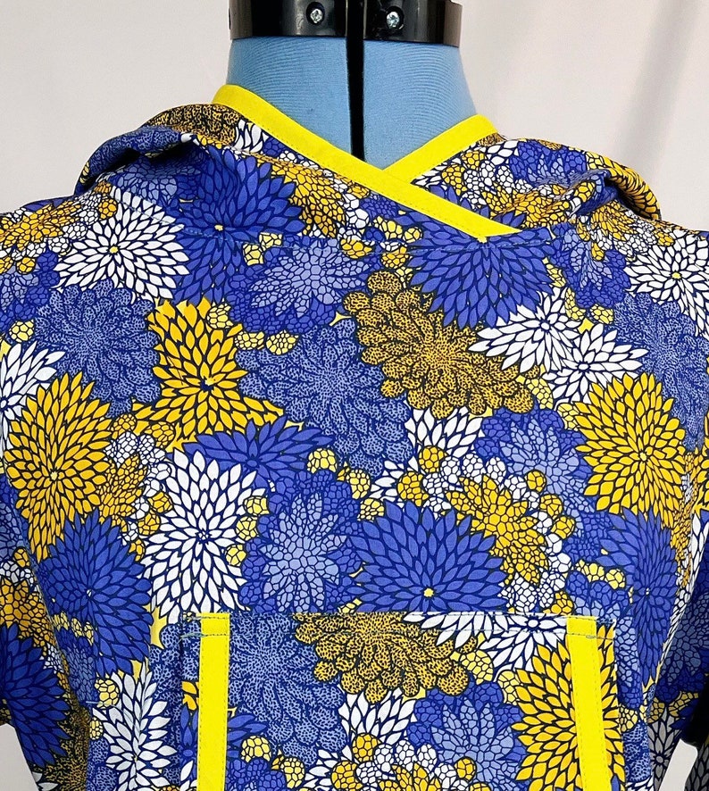 Yellow and Blue Floral Women Kuspuks Adult Kuspuk Alaska - Etsy