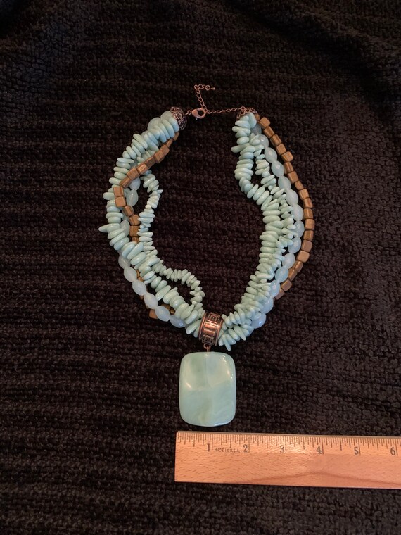 Vintage brown and turquoise - Gem