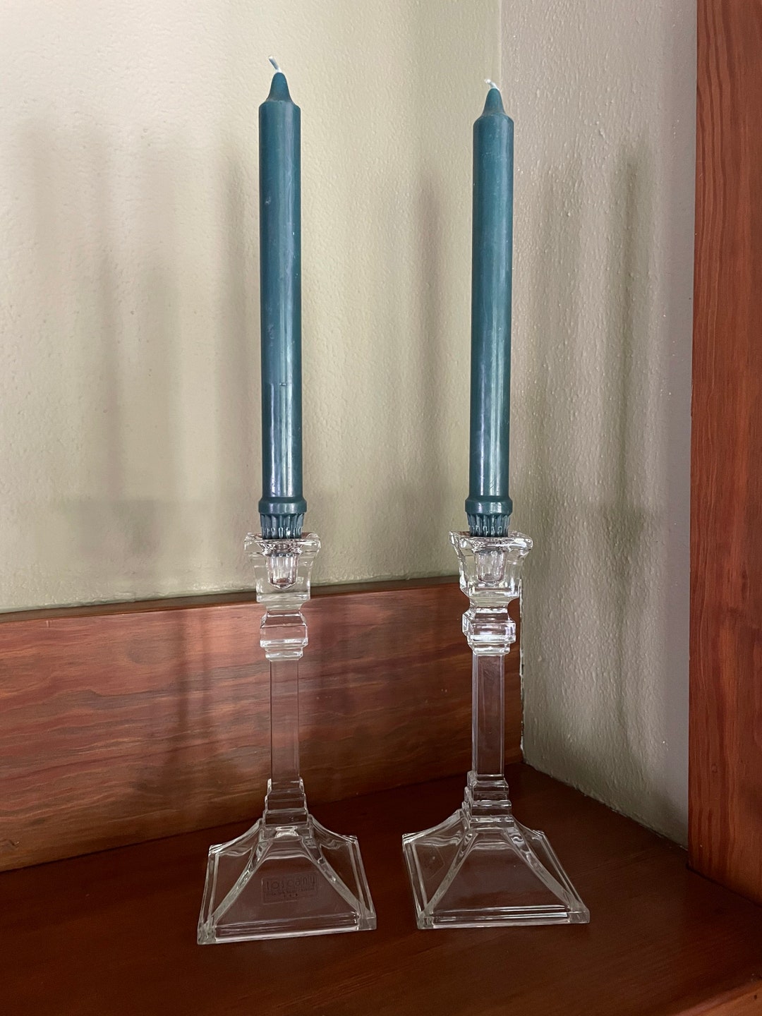 Toscany 24 % Lead Crystal Candlesticks - Etsy