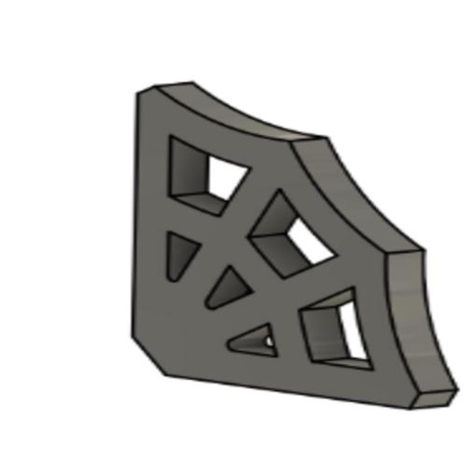 4-pack, 3" Spider Web Gusset, 90degree, 1/4" Steel Weld Bracket - Etsy