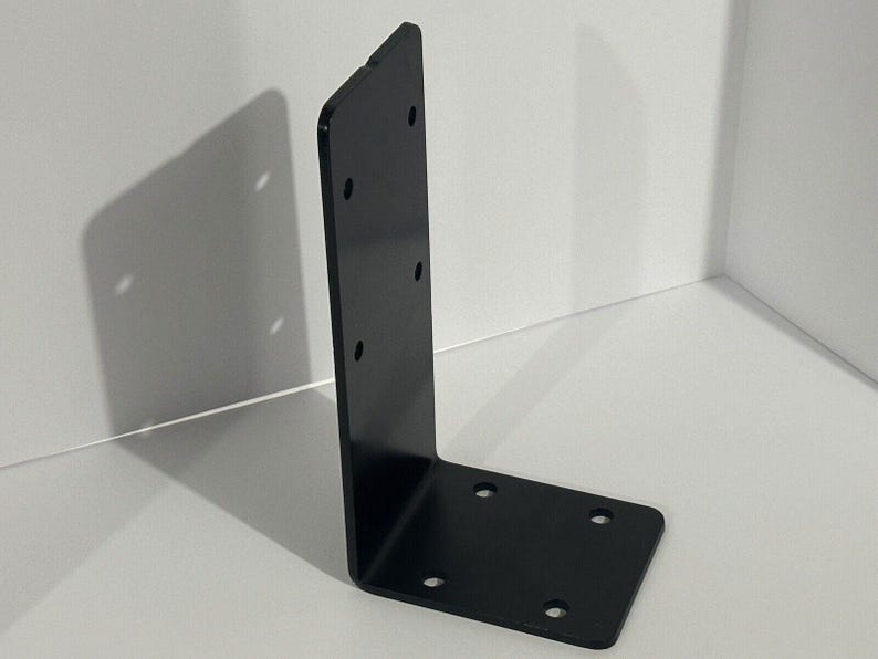 Heavy-duty L Bracket for 6x6 (5.5"x5.5") Posts – 1/4" Thick Structural ...