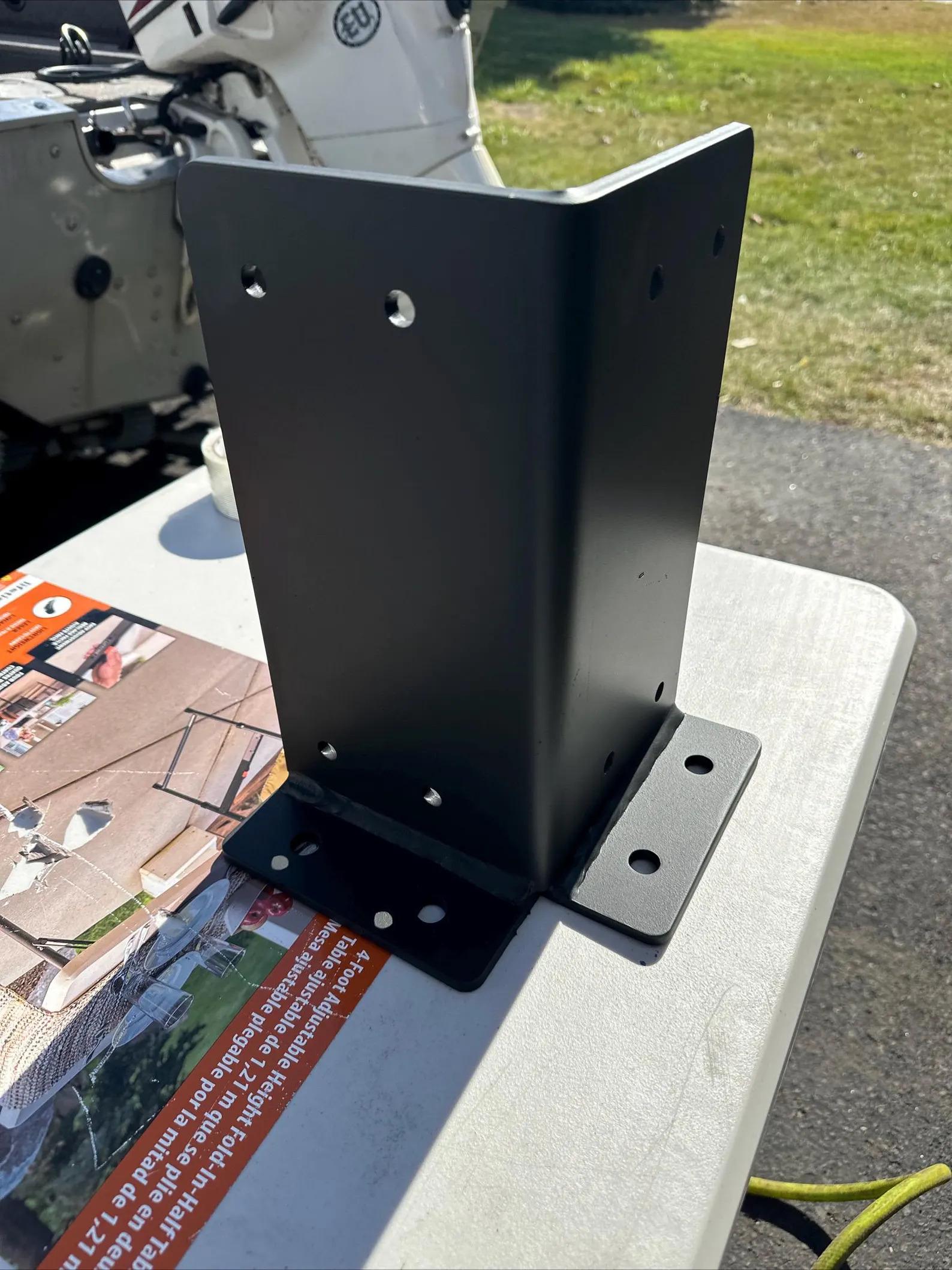 4x4 Corner Post Bracket With Bottom (3.5" X 3.5" Actual Size) – Heavy ...
