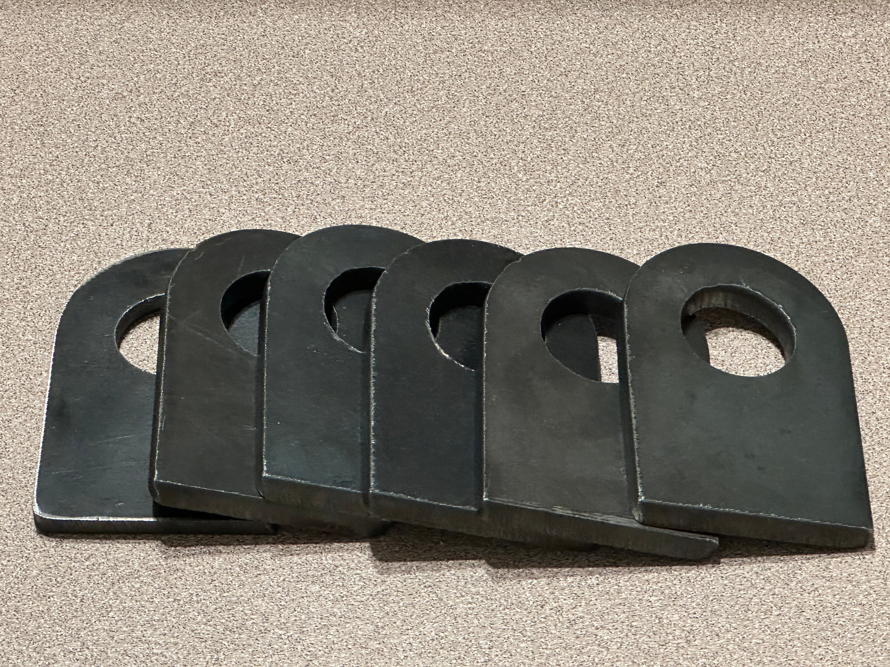 Weld on Tabs , Pad Eyes, Shackle Mounts, 6 Pack, 1/4 Thick, 2 X 3, 1 ...