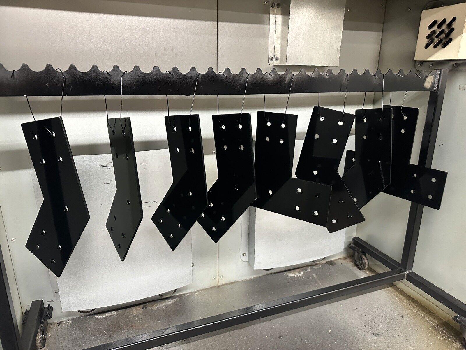 6X6, 45 Degree, Open Timber Truss Framing Bracket, 1/4" Thick, Powder ...