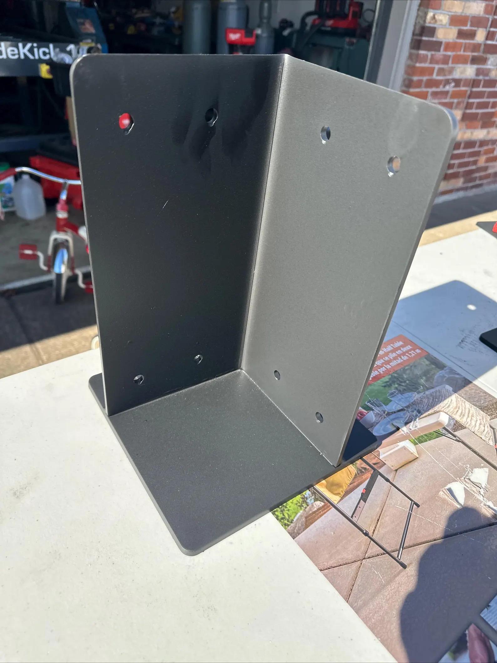 True 4x4 Corner Post Bracket With Bottom (4" X 4" Actual) – Heavy-duty ...