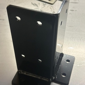 4x4 Corner Post Bracket With Bottom (3.5" X 3.5" Actual Size) – Heavy ...