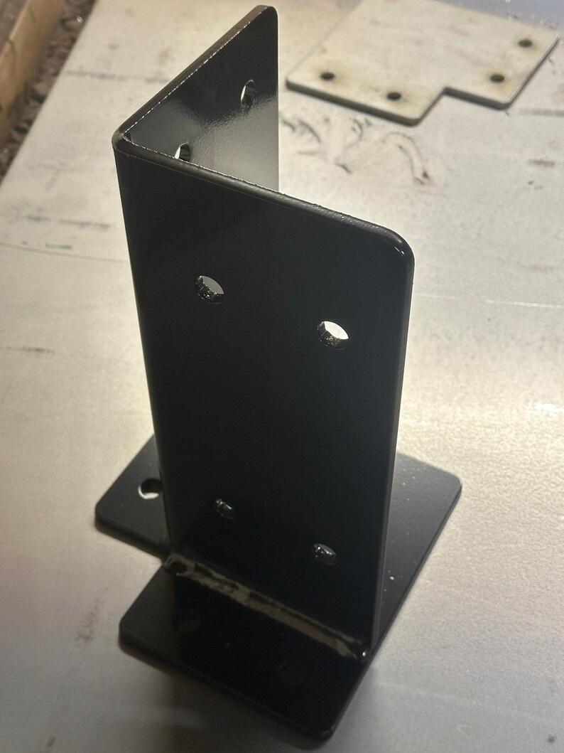4x4 Corner Post Bracket With Bottom (3.5" X 3.5" Actual Size) – Heavy ...