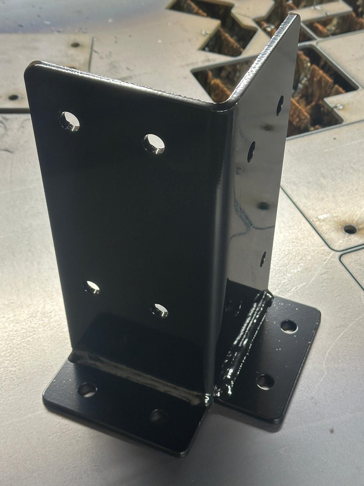 True 4x4 Corner Post Bracket With Bottom (4" X 4" Actual) – Heavy-duty ...