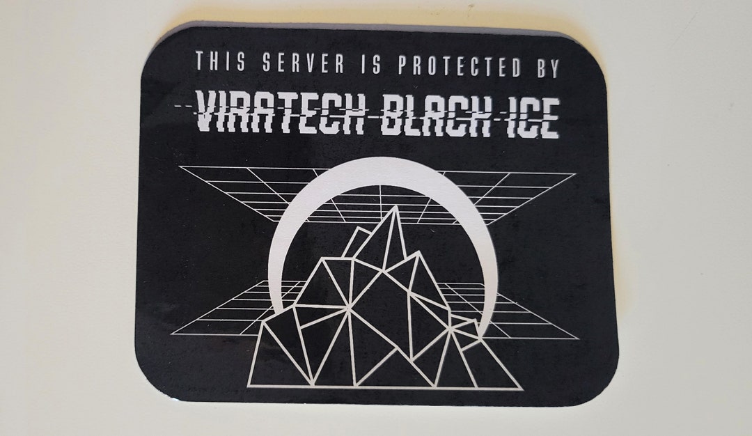 002: Viratech Black Ice Server Hacker Sticker - Etsy