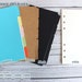 A6 Planner Dividers Tabbed, Ring Binder Dividers A5 A6 Black White ...