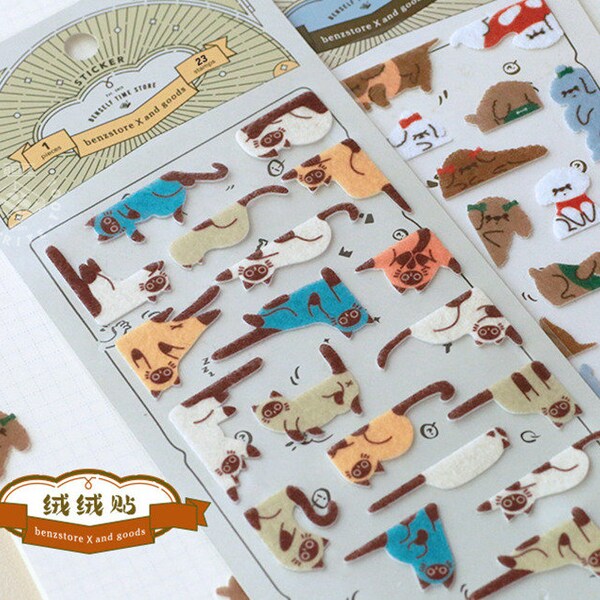 Super Kitty Stickers - Etsy