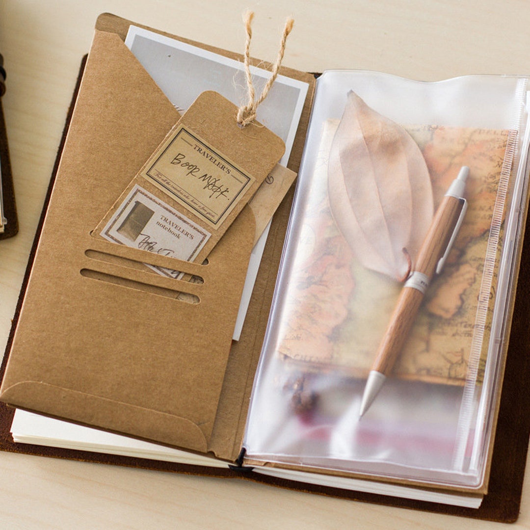 Paper Envelope for Travelers Notebook PVC Zipper Pouch - Etsy
