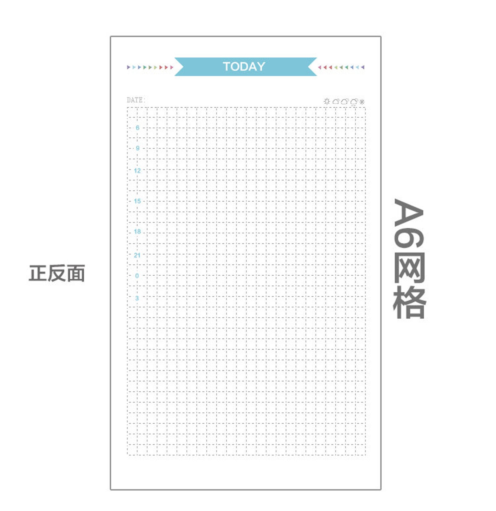 Planner Refills Monthly Weekly A5 A6 Bullet Journal Print | Etsy