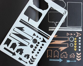 Note Stencil /journal Stencil /notebook Stencil/ Life is Stage - Etsy