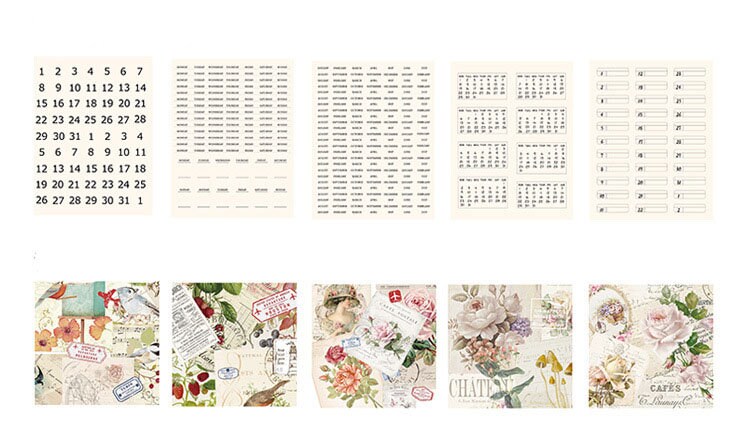 Junk Journal Embellishment Kit Ephemera Lot Stickers Tags Etsy