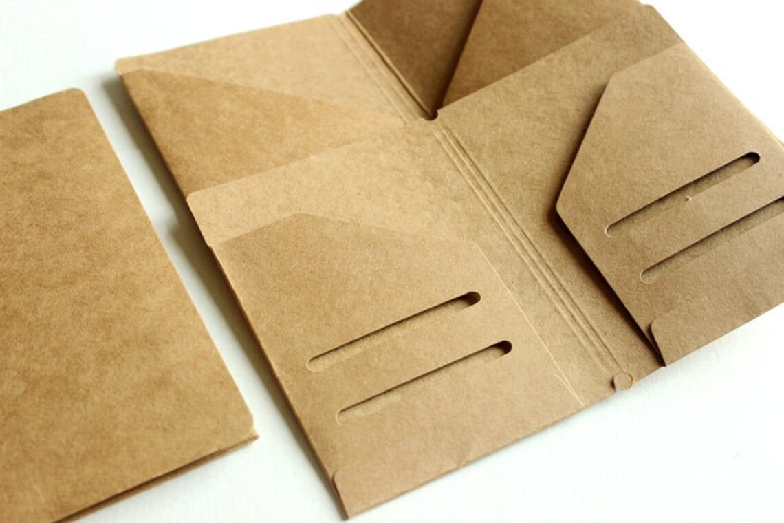 Paper Envelope for Travelers Notebook PVC Zipper Pouch - Etsy
