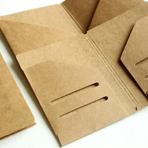 Paper Envelope for Travelers Notebook, PVC Zipper Pouch, Cardholder ...