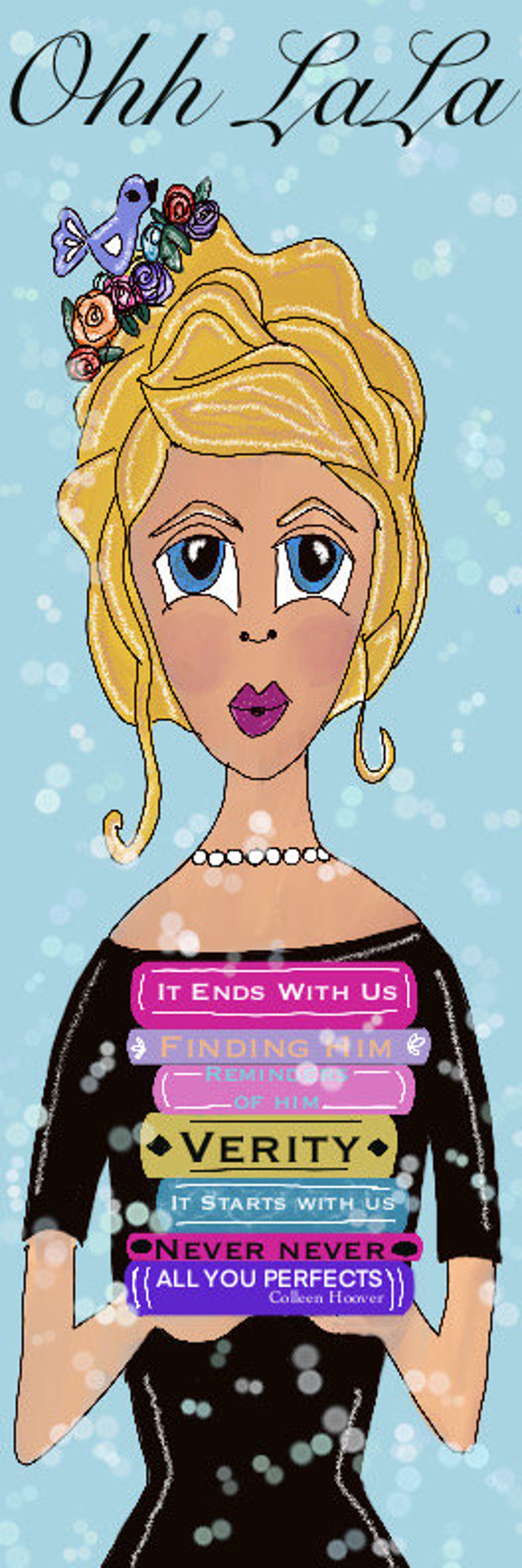 Romance Book Stack Digital, Printable Bookmark - Etsy