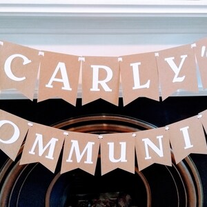 First Communion Decoration, Custom Banner Girl, Holy Communion, Garland ...