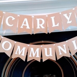 First Communion Decoration, Custom Banner Girl, Holy Communion, Garland ...