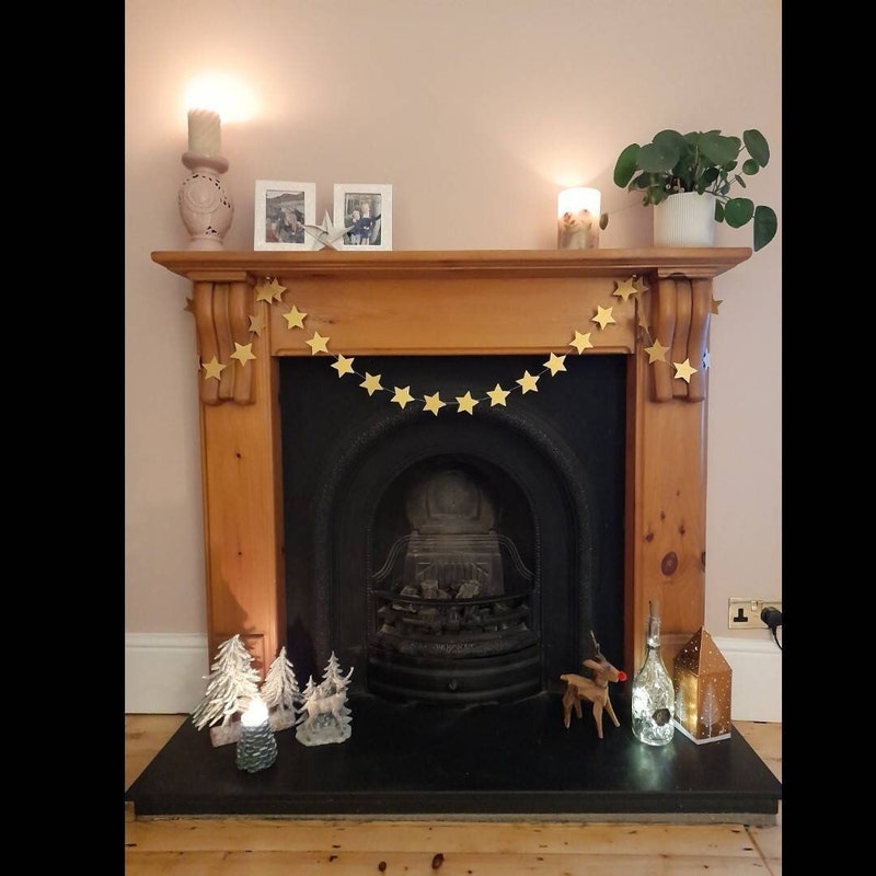 Gold Star Garland - Etsy