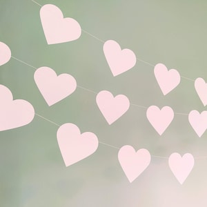 Gold Paper Heart Garland, Gold Wedding, Anniversary, Engagement, Bridal ...