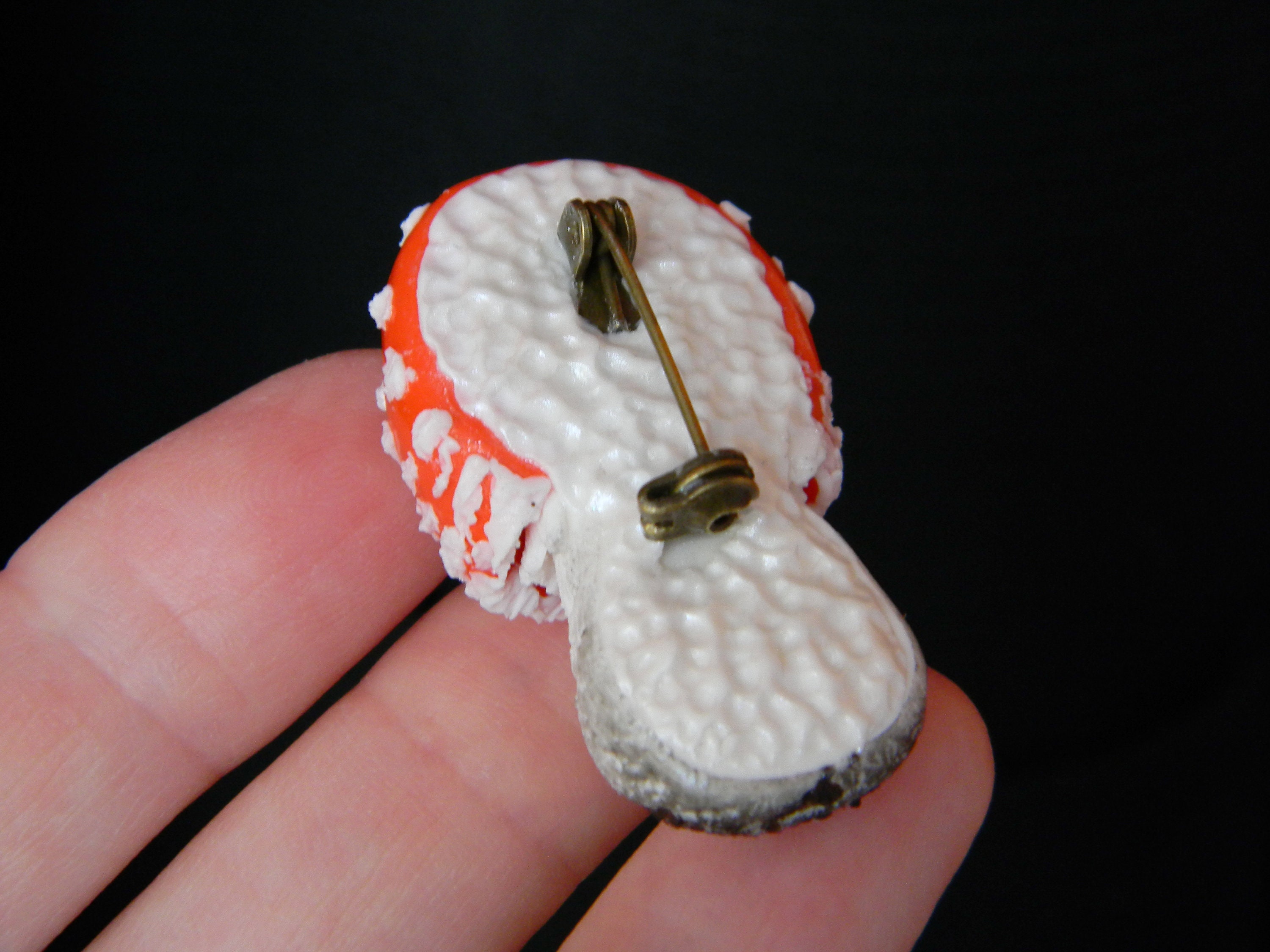 Mushroom Brooch, Amanita Muscaria Lapel Pin, Fly Agaric Brooch ...