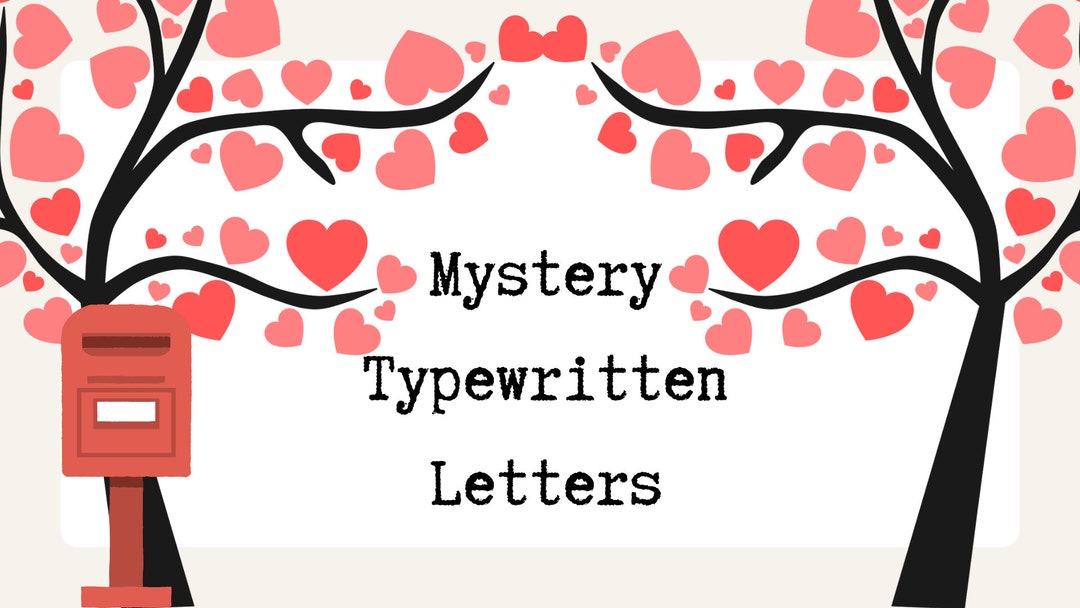 Mystery Typewritten Letters - Etsy UK
