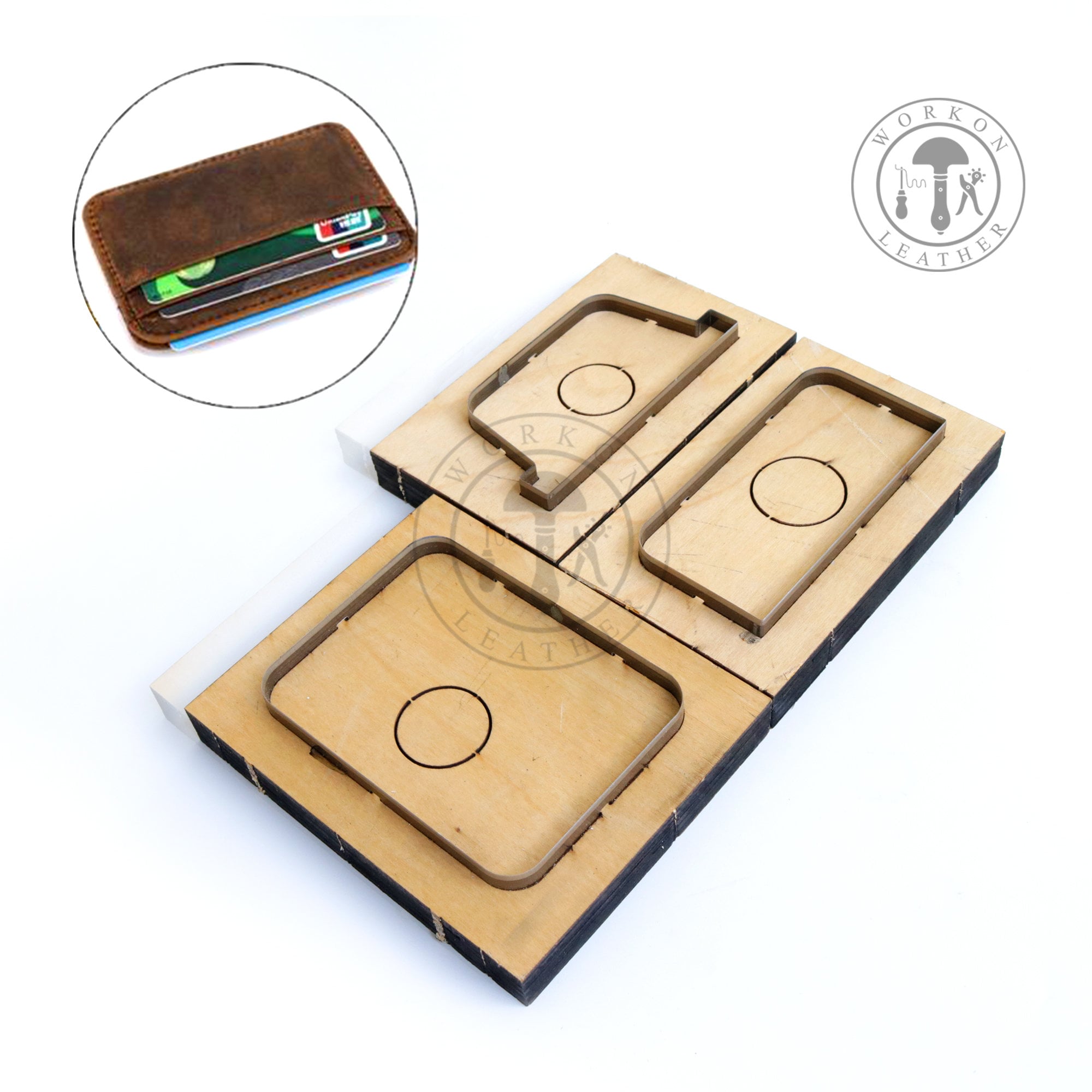 Workonleather Minimalist Wallet Cutter Die for Leather - Etsy UK