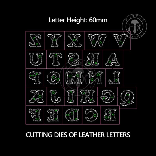 Leather Tool Alphabet - Etsy