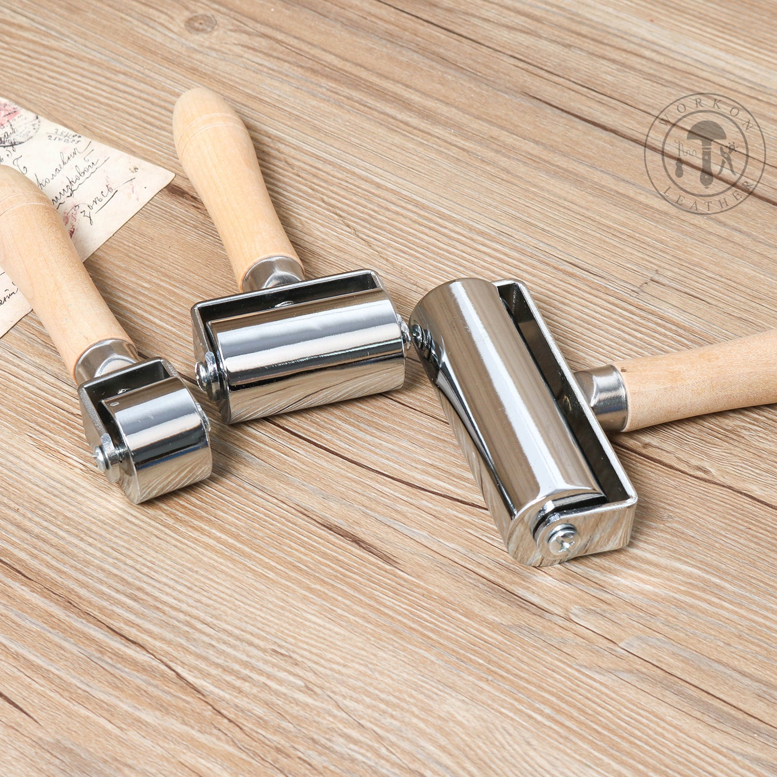Workonleather Leather Press Edge Creaser Smoother Roller Glue | Etsy