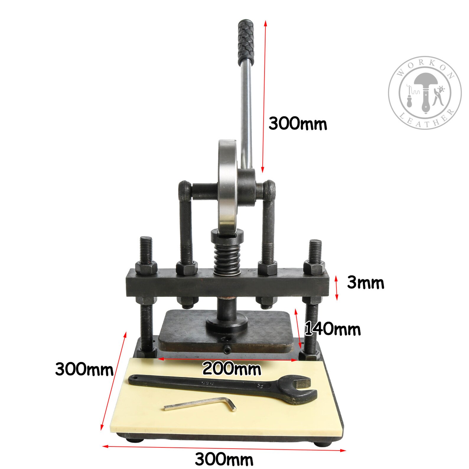 Workonleather Manual Hand Press 2014cm Single Wheel Leather - Etsy