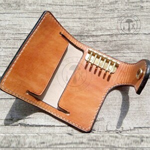 Workonleather Key Holder Key Chain Purse Customized Leather - Etsy