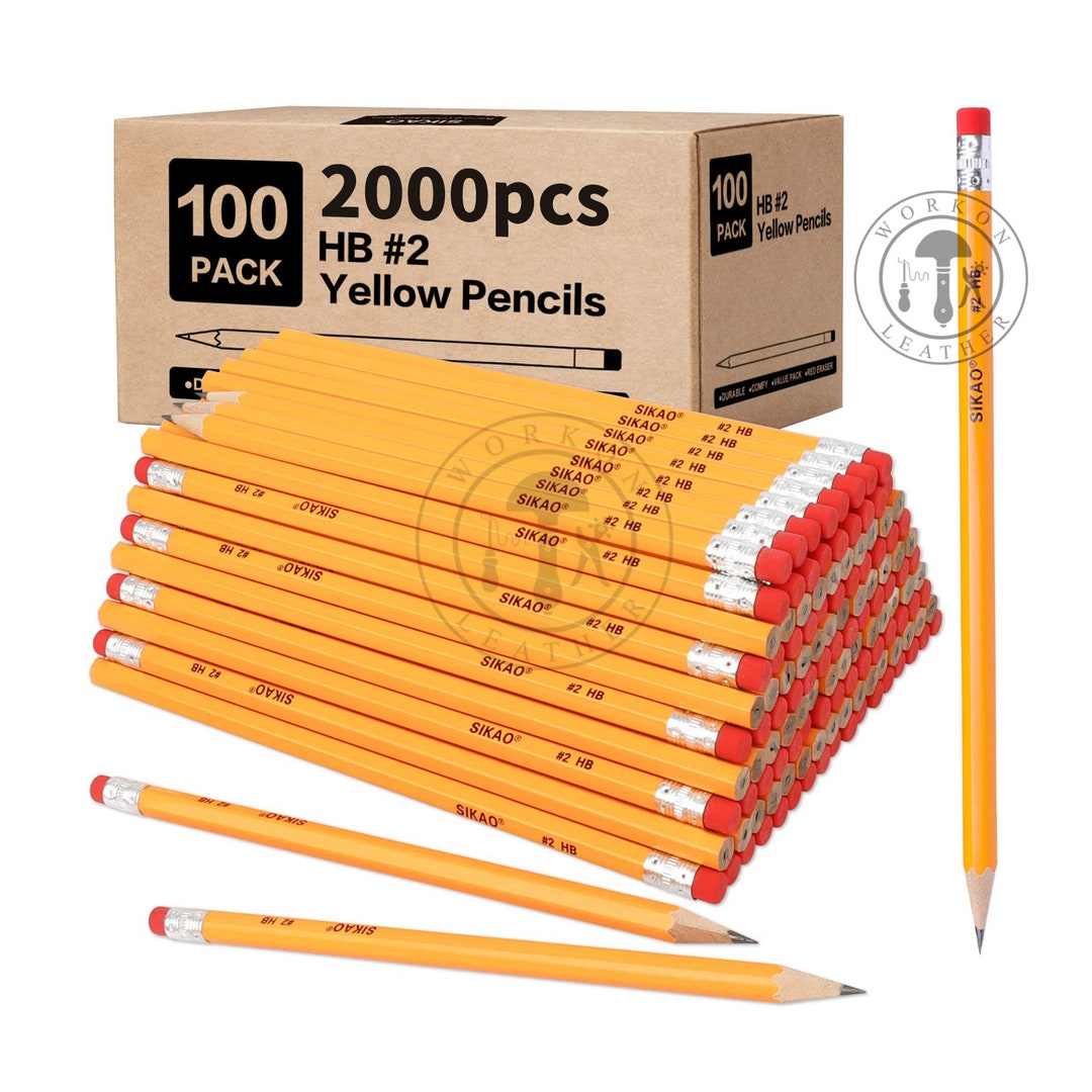 HB Hexagonal Pencil 2000pcs Custom Pencils in Bulk Wood - Etsy