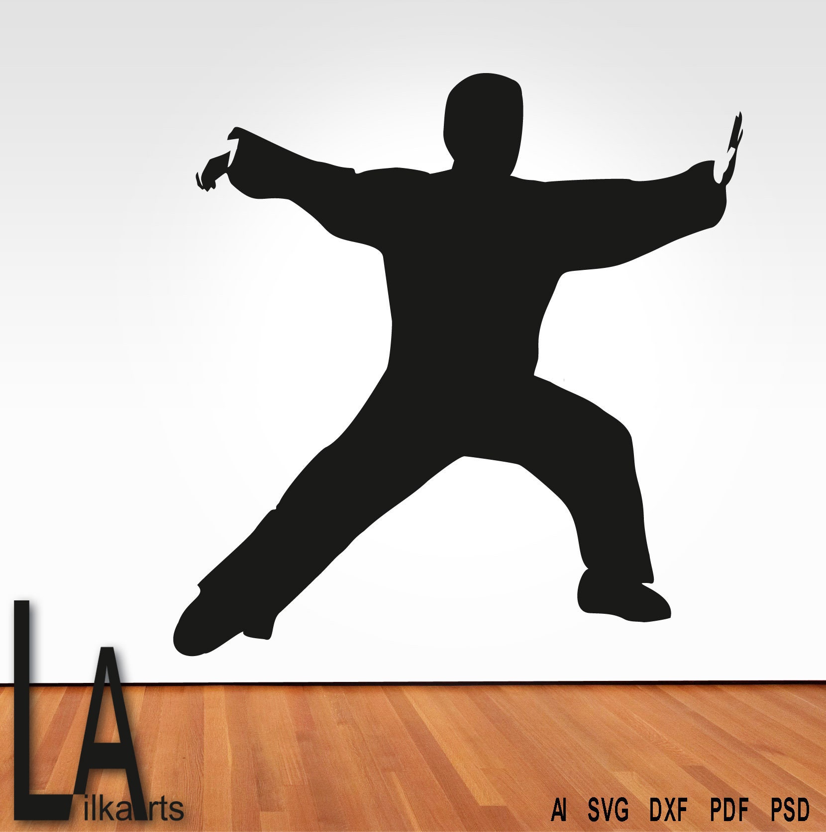 Instant Download Tai Chi-vector Tai Chi Silhouette-yin and Yang-symbol ...