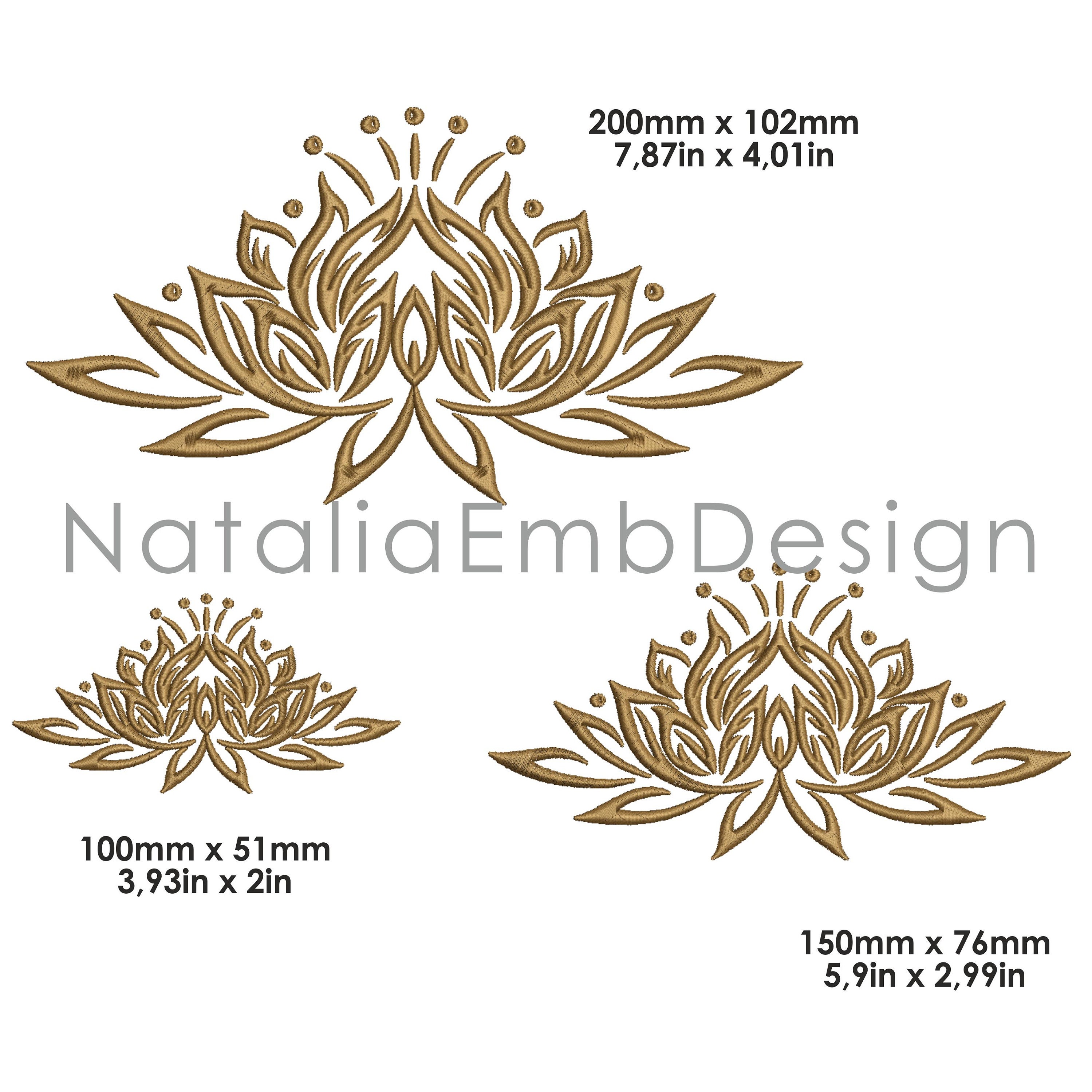 Lotus Embroidery Design, Lotus Machine Design, Lotus Design, Lotus Aum ...