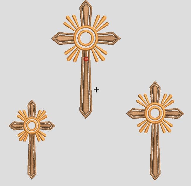 Cross Machine Embroidery Design: Christening Gift (digital File) - Etsy