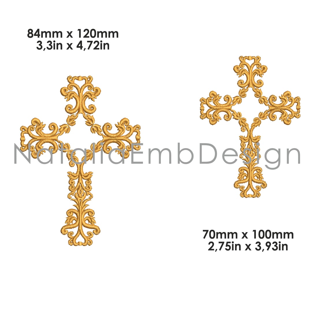 Cross Embroidery Design: Machine Embroidery Pattern ( .dst, Pes, .exp ...