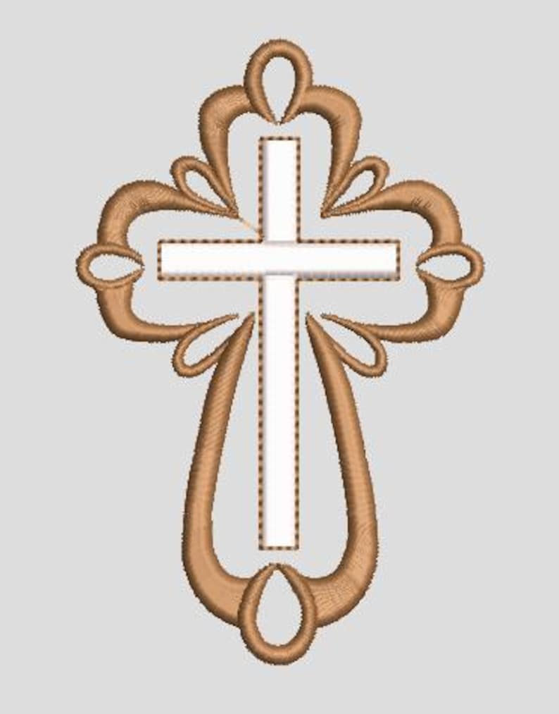 Cross Embroidery Design, Cross Machine Embroidery Design, Stickdatei ...