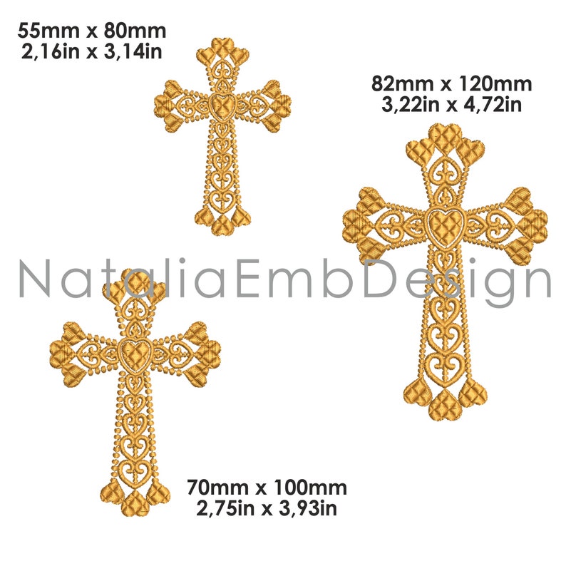 Cross Embroidery Design, Cross Machine Embroidery Design, Stickdatei ...